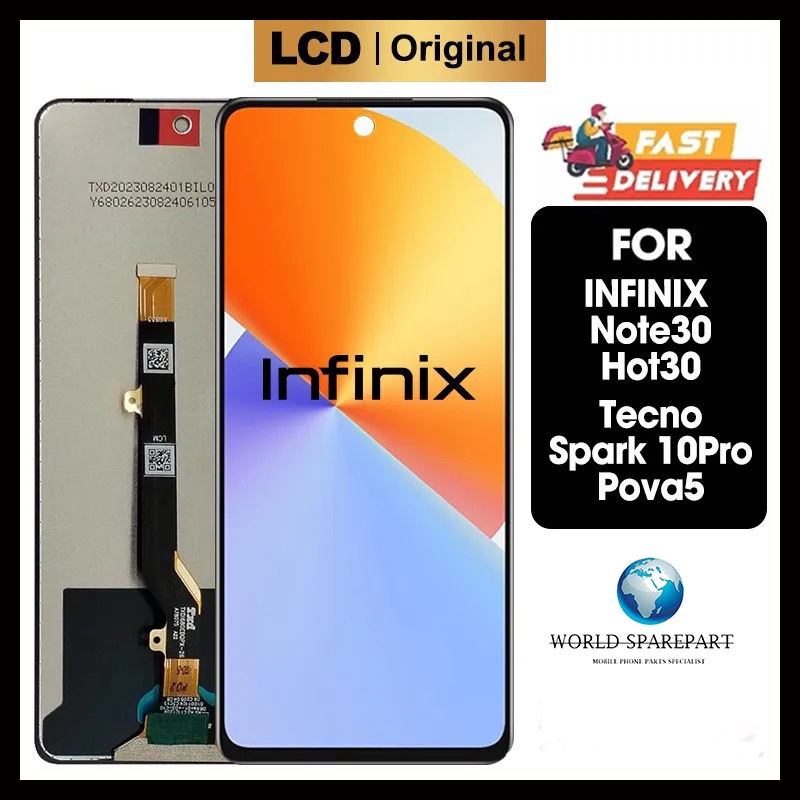 Jual LCD Infinix Note 30 (X6833 / X6833B) - Original Quality (Garansi 1 ...