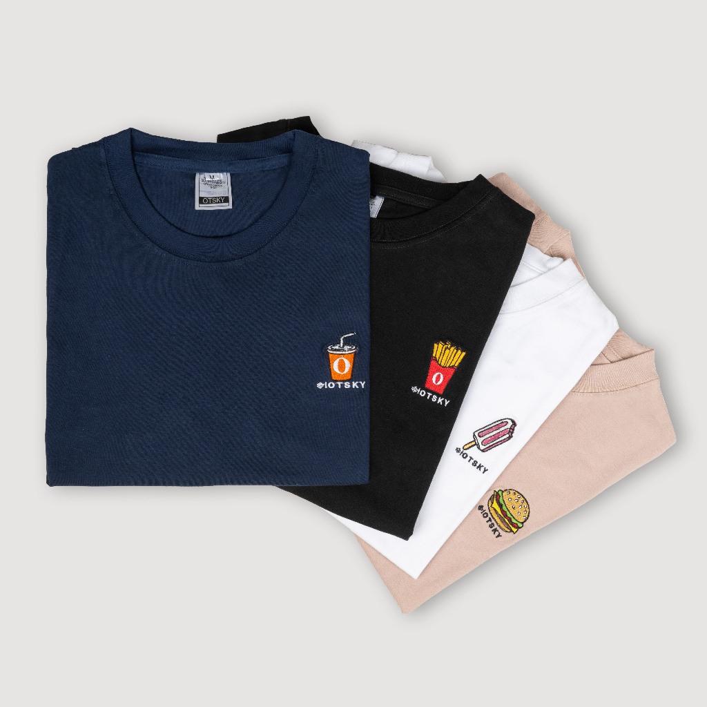 Jual Otsky Kaos Pria Logo foodsky Series Cotton 24s (2C) | Shopee Indonesia