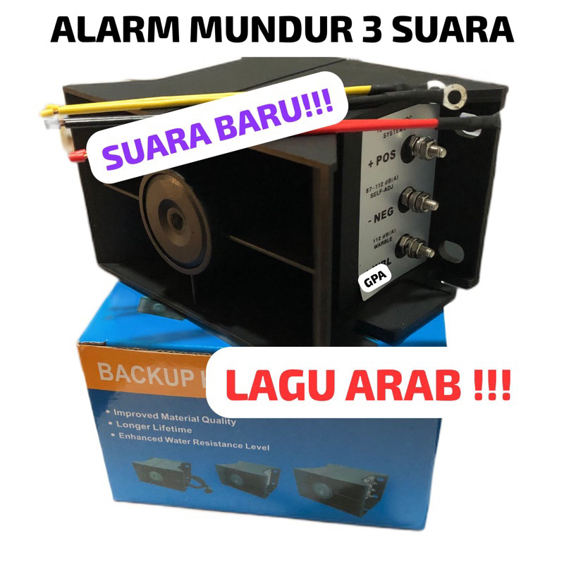 Jual BARU 3Suara Klakson Atret Back Horn Alarm Mundur Back Buzzer Truck ...