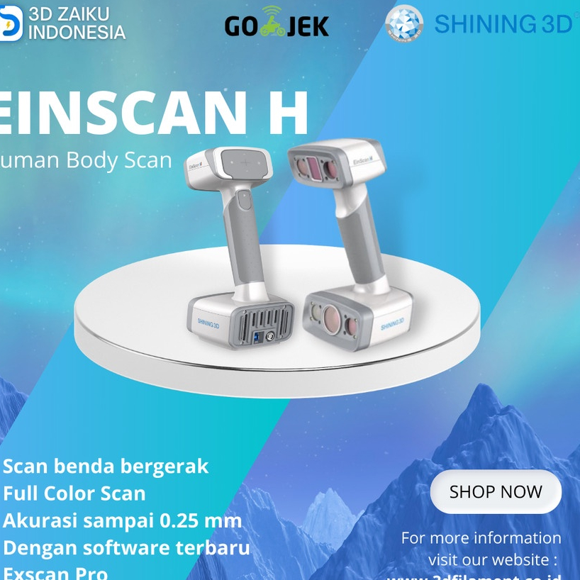 Jual Industrial Grade 3D Scanner Einscan H for Human Body Scan | Shopee Indonesia