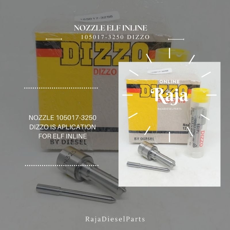 Jual (DIZZO) NOZZLE ELF INLINE 105017-3250 DLLA143PN325 DIZZO | Shopee ...