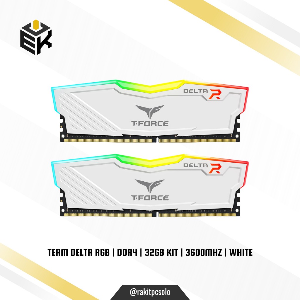 Jual Team T-Force Delta RGB 32GB (2X16GB) RAM DDR4 3600Mhz | Shopee ...