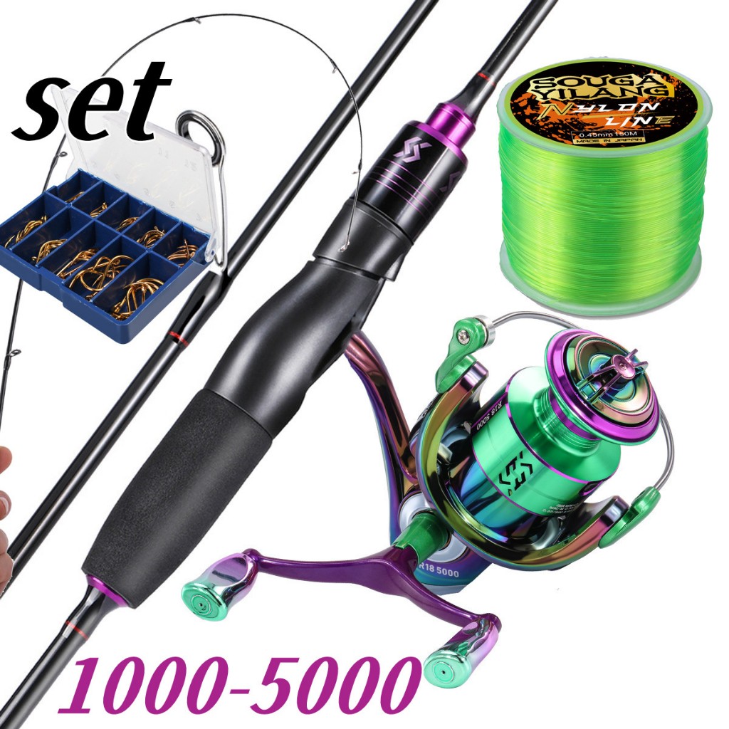 Jual Sougayilang Set Pancing 1.8m/2.1m Joran Pancing 1000-5000 Reel ...