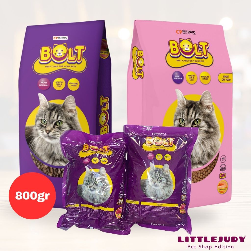 Jual Bolt Tuna Salmon Cat Food Kibble 800g - Makanan Kucing Bentuk Ikan ...