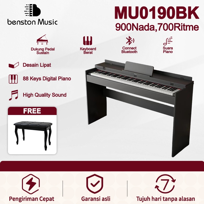 Jual Benston Music - Smart Electric Flip Piano 88-Keys/ Dengan MIDI ...