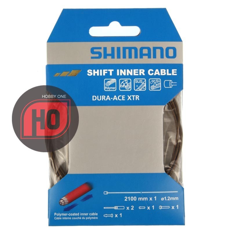 Jual Shimano Shift Inner Cable Polymer Coating 2100mm - Kabel Shifter ...