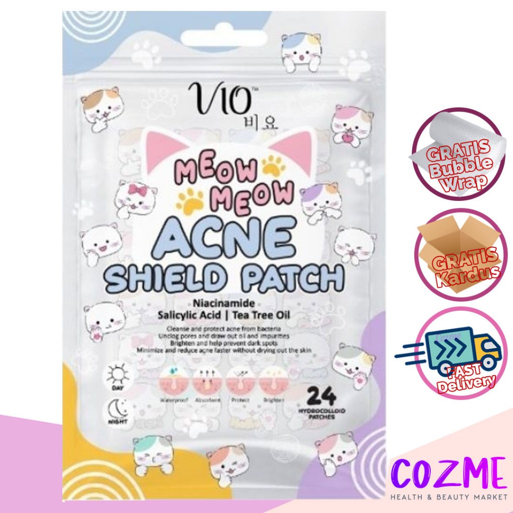 Jual VIO Acne Shield Patch Meow-Meow Isi 24 Patch | Shopee Indonesia