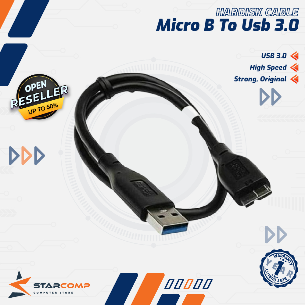 Jual Kabel Harddisk HDD External USB 3.0 to Micro B 40cm | Shopee Indonesia