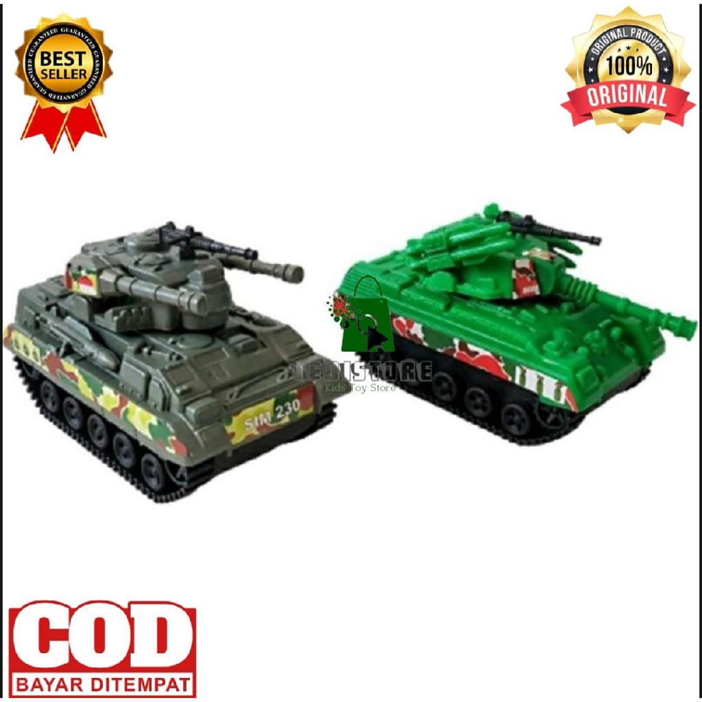 Jual ( BISA COD ) PROMO Mainan Anak Mobil Tank isi 2 Pcs Murah | Shopee ...