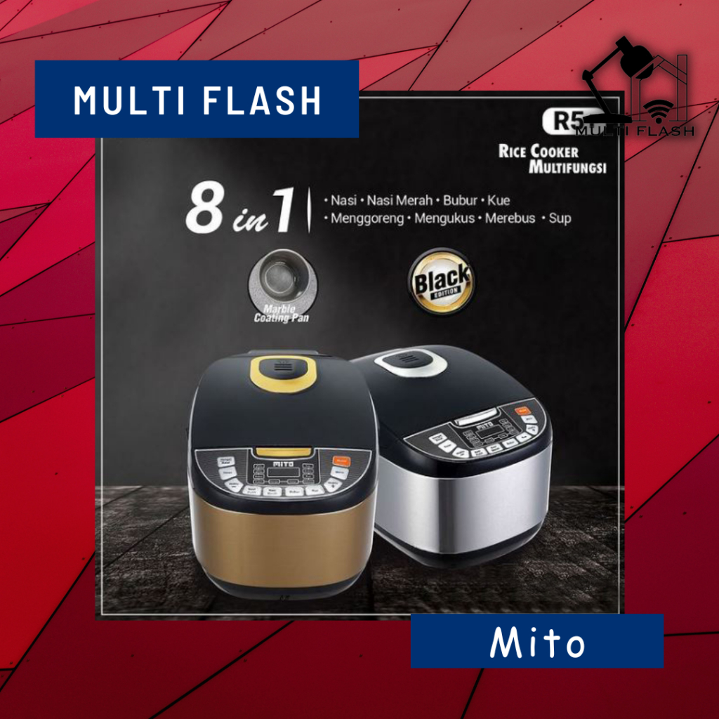 Jual MITO - Digital Rice Cooker R5+ (Plus) - Kapasitas 2 Liter - 8in1 ...