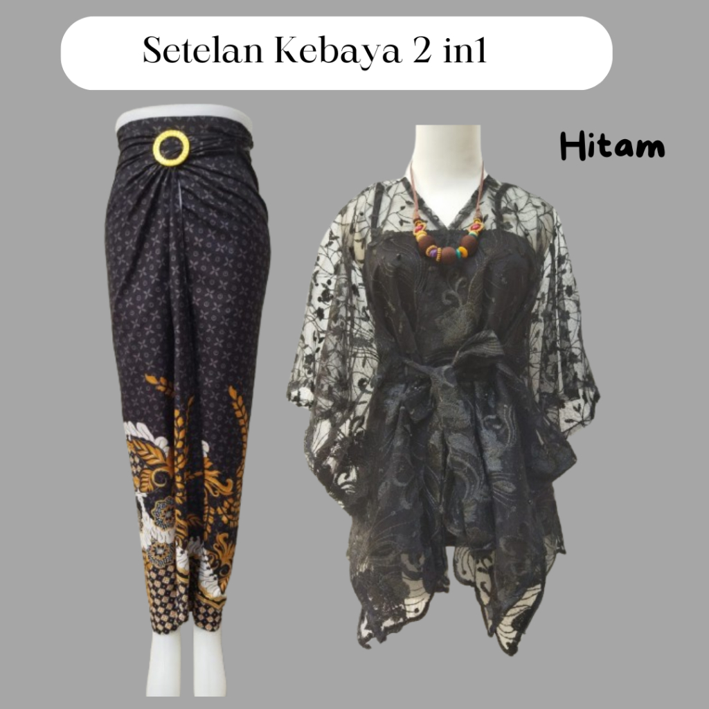 Jual SETELAN Terbaru Atasan Outer Cewek Korean Style Brukat Cape Brokat ...
