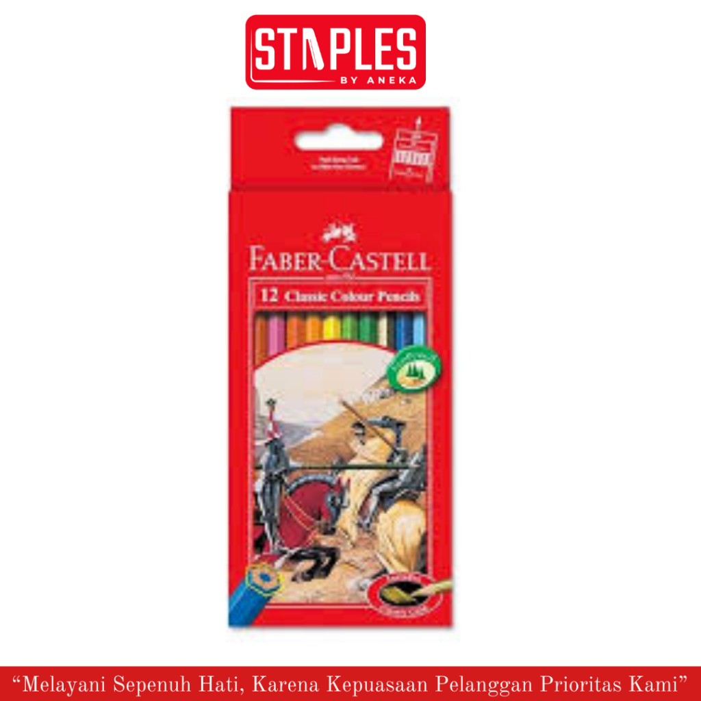 Jual Pensil 12 Warna Panjang Faber-Castell / Classic Colour Pencils ...