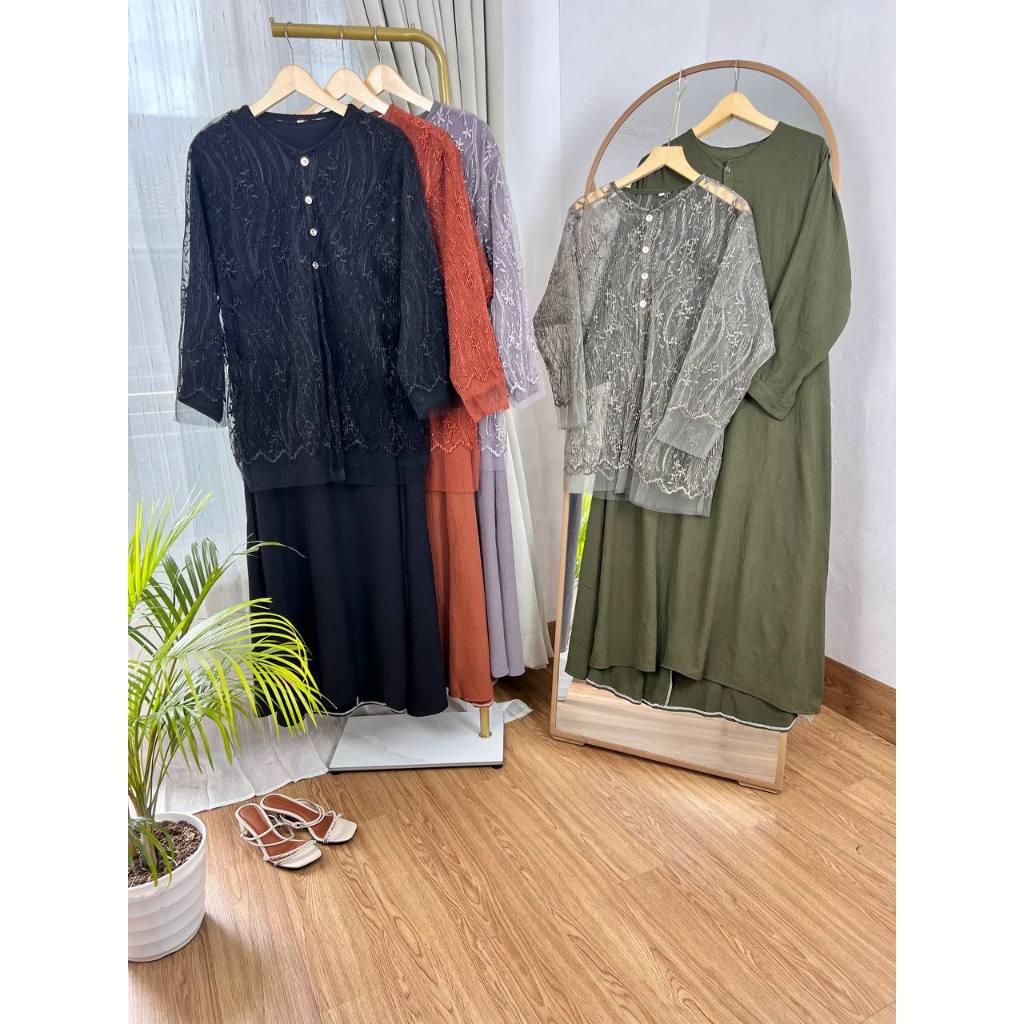 Jual AKAVI - YANIA OUTER GAMIS SUPER JUMBO TERUSAN BIGSIZE BRUKAT ...