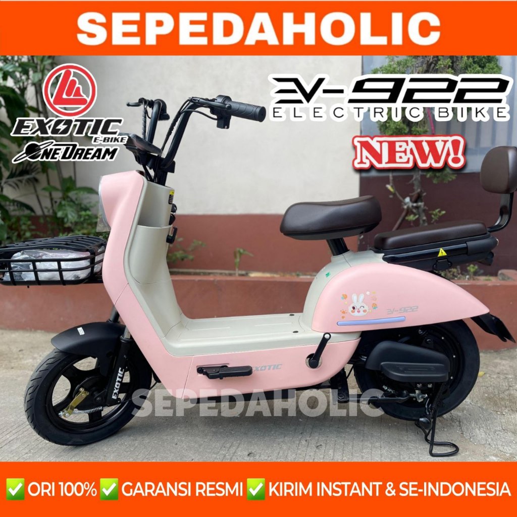 Jual Sepeda Listrik EXOTIC EV 922 BX / EV 925 926 927 928 / VELOCE V1 / VELOCE V2 By Pacific ...
