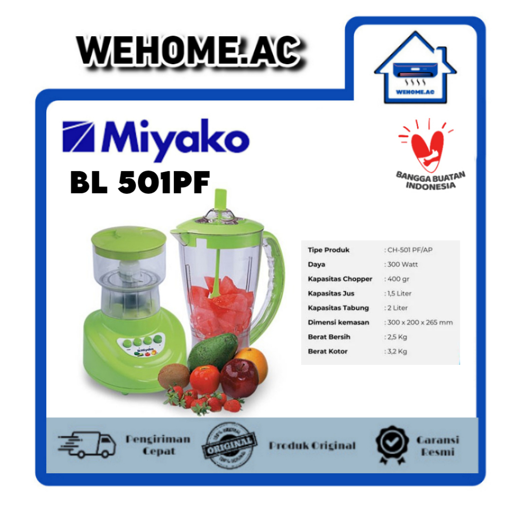 Jual Blender Miyako CH 501PF Blender + Chooper Miyako Blender Gelas ...