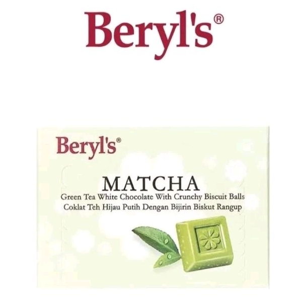 Jual Beryl's Matcha Green Tea Chocolate With Crunchy Malt Puff (60g ...