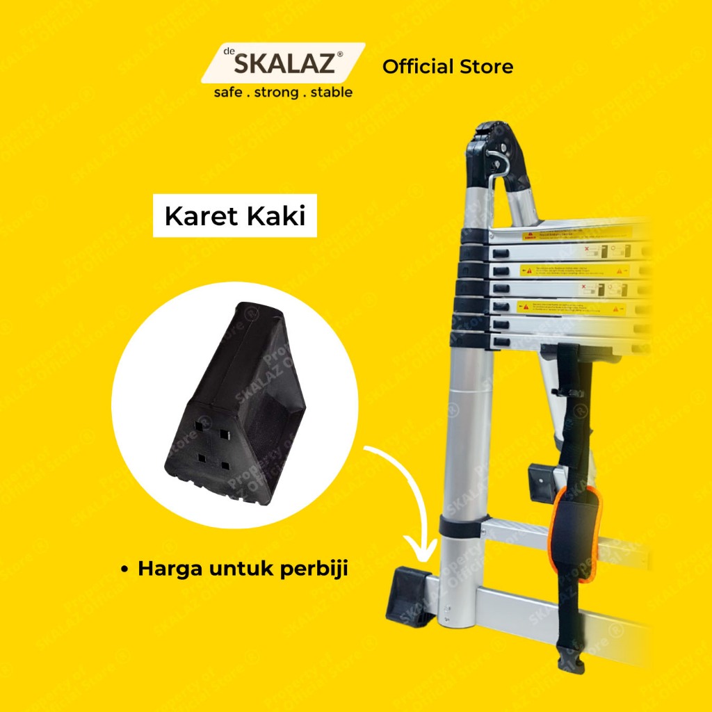 Jual Karet Kaki Tangga Teleskopik double / Tangga Lipat Multifungsi KW ...
