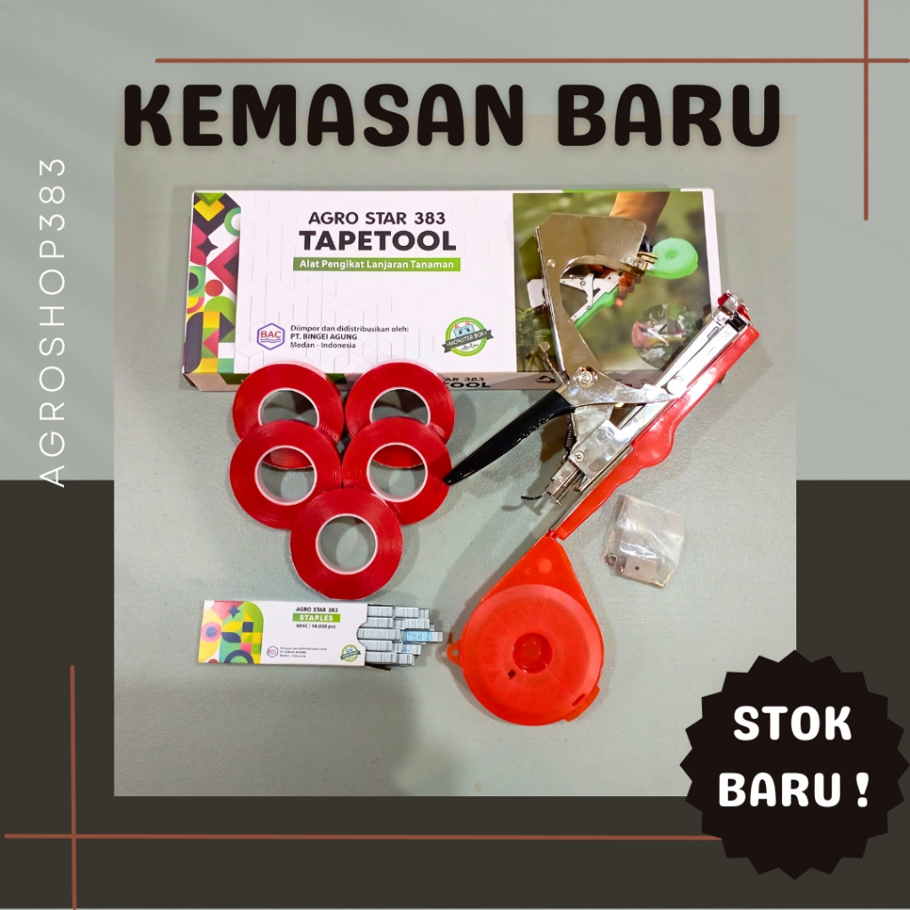 Jual AGROSHOP383 - Paket Tapetool - Alat Pengikat Lanjaran Tanaman ...