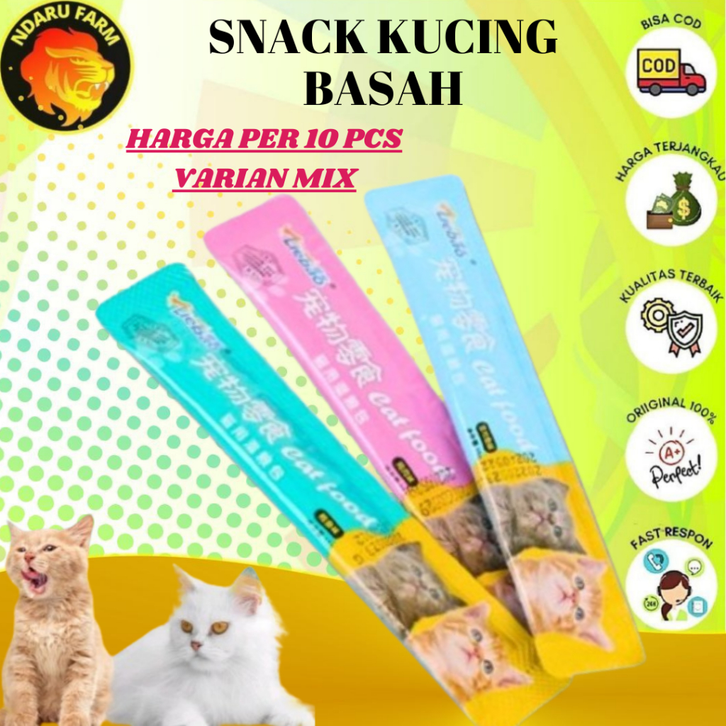 Jual CEMILAN VITAMIN KUCING BASAH HARGA PER 10 PCS NARUFARM | Shopee ...