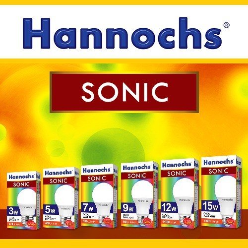 Jual Lampu Bohlam LED Hannochs Sonic 3w/5w/7w/9w/12w/15w/20w/25w Cahaya ...