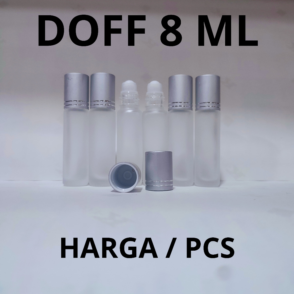 Jual (1 PCS) DOFF 8 ML TUTUP SILVER PER PCS.BOTOL ROLL ON MODEL DOFF 8 ...