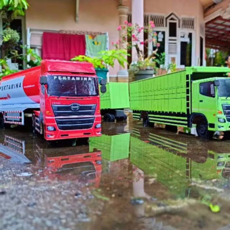 Jual Miniatur Truk Tengki Murah Full Lampu | Shopee Indonesia