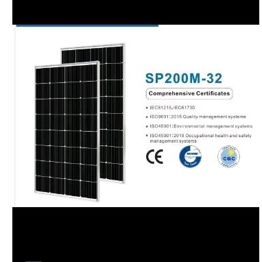 Jual Solar Panel 200wp Mono Crystalline Pv Module 200wp Mono ...