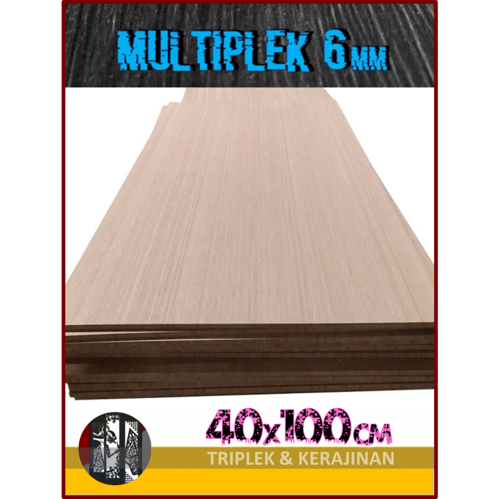 Jual Triplek 6mm 40x100 cm Kualitas Premium Multiplek|Plywood 6 mm 40 x ...