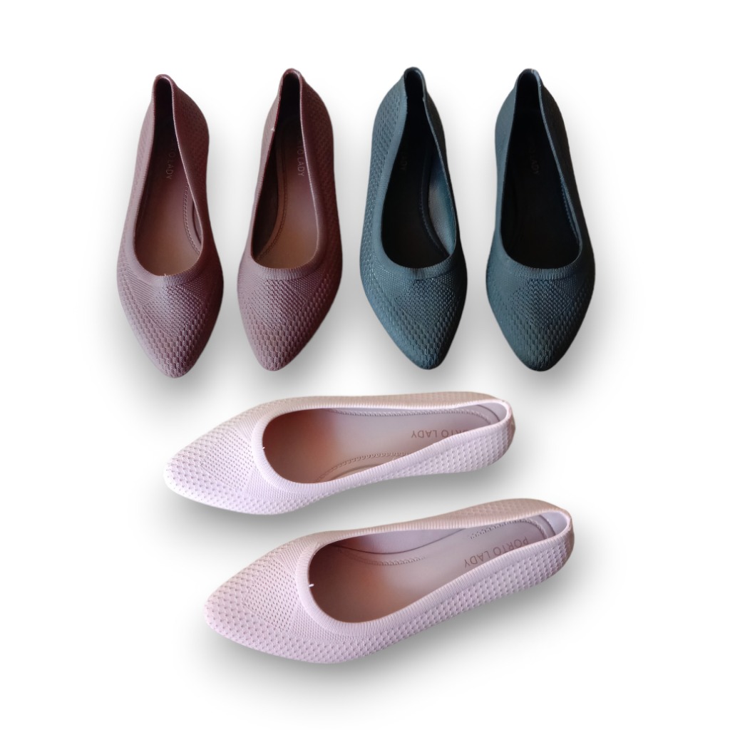 Jual Porto Lady BTS - Sepatu Jelly Slip On Karet Wanita Anti Air Lentur ...