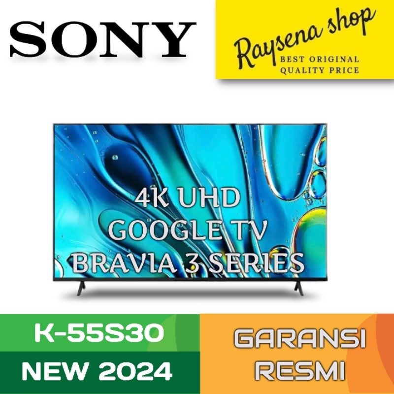 Jual SONY BRAVIA 3 K-55S30 / S30 4K Ultra HD HDR Smart Google TV 55 Inch 55S30 | Shopee Indonesia