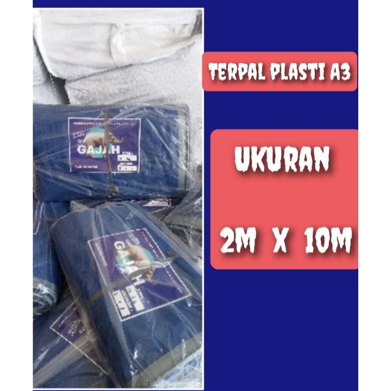 Jual terpal plastik A3 ukuran 2m x 10m warna biru silver | Shopee Indonesia