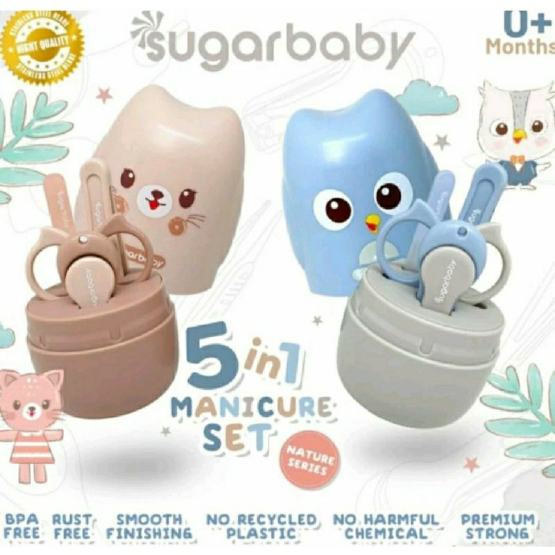 Jual SUGAR BABY 5IN1 Manicure set / Alat gunting kuku | Shopee Indonesia