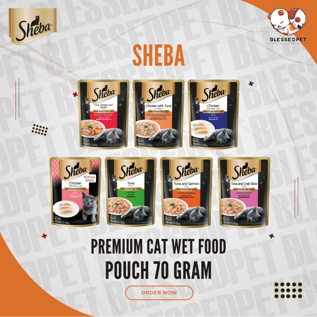 Jual SHEBA Pouch Premium Makanan Basah Kucing 70gr | Shopee Indonesia
