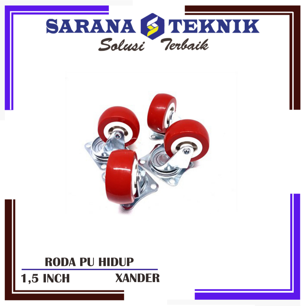 Jual RODA TROLI KECIL 40MM HIDUP XANDER (RODA NYLON 1,5 INCH) | Shopee ...