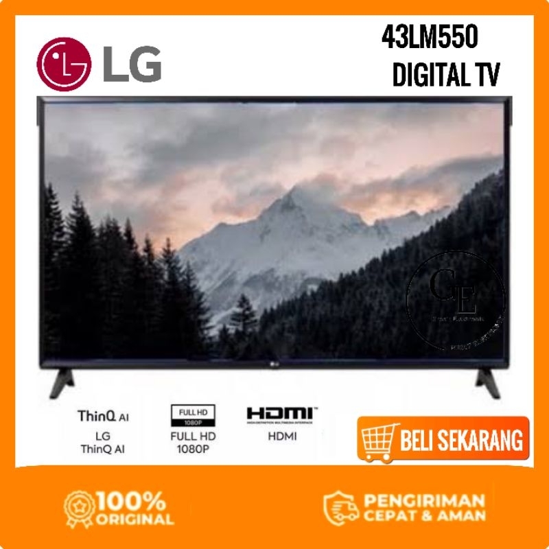 Jual LG LED TV 43 inch 43LM550PTA Digital FHD | Shopee Indonesia