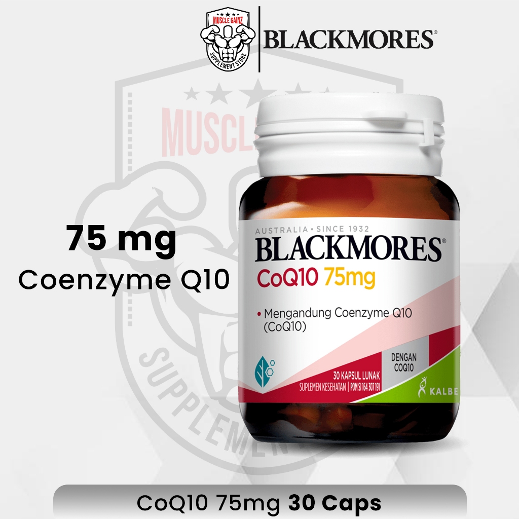 Jual Blackmores COQ10 75mg Coenzyme 30 caps obat Jantung Vitamin ...