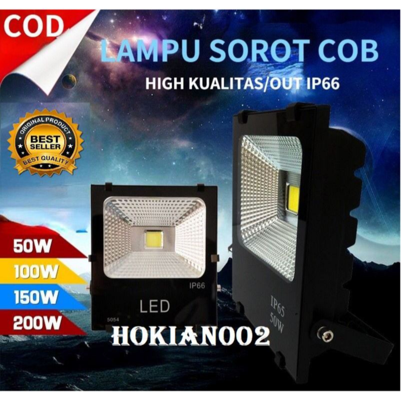 Jual lampu led OVITION sorot 50W / tembak / floodlight /LED 50W 100W KAP SOROT | Shopee Indonesia