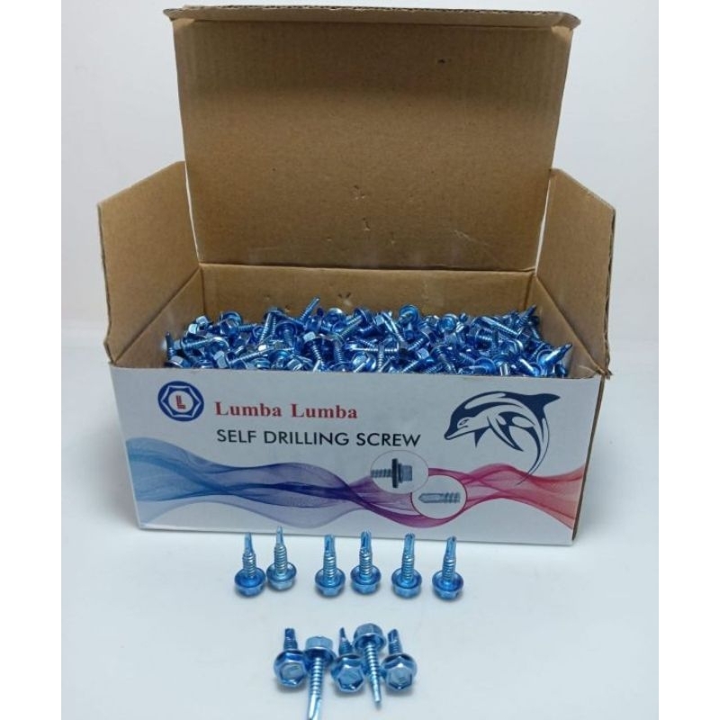 Jual Baut Baja Ringan roofing uk 10x19" Lumba Lumba / Skrup Baja Ringan ...