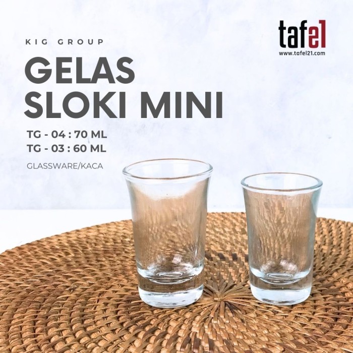 Jual Gelas Kaca Sloki Mini Isi 1 | Shopee Indonesia