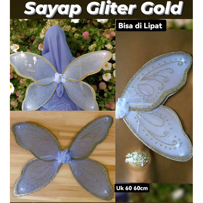Jual SAYAP PERI SPECIAL LIST GLITER UK 60x60cm F 0107 | Shopee Indonesia