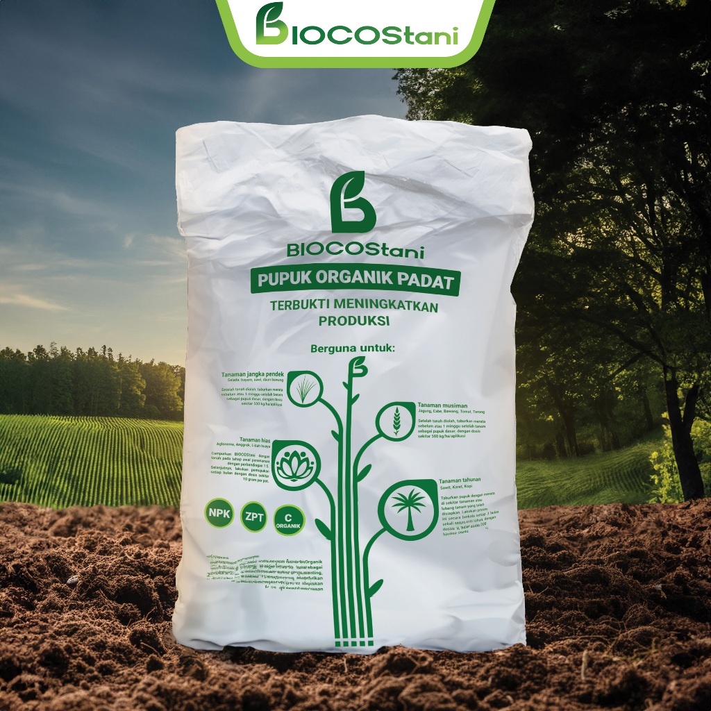 Jual BIOCOSTANI PUPUK ORGANIK PADAT 10 KG | Shopee Indonesia