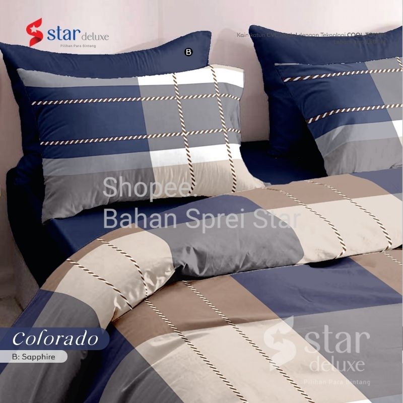 Jual Bahan Kain Sprei Star - Colorado | Shopee Indonesia