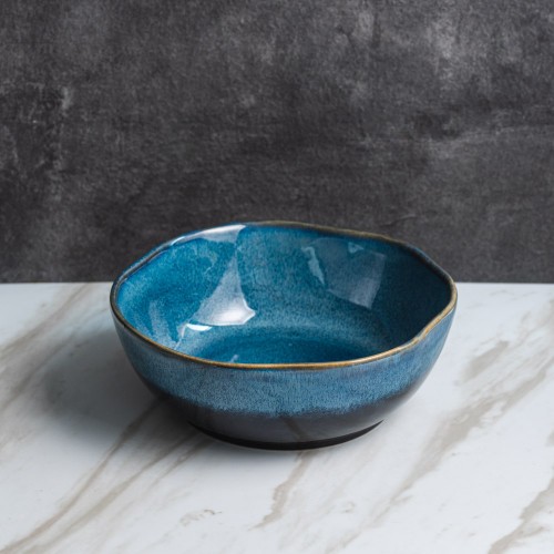 Jual Brewsuniq - Sapphire Glaze Dinnerware / Piring mangkok makan cafe ...
