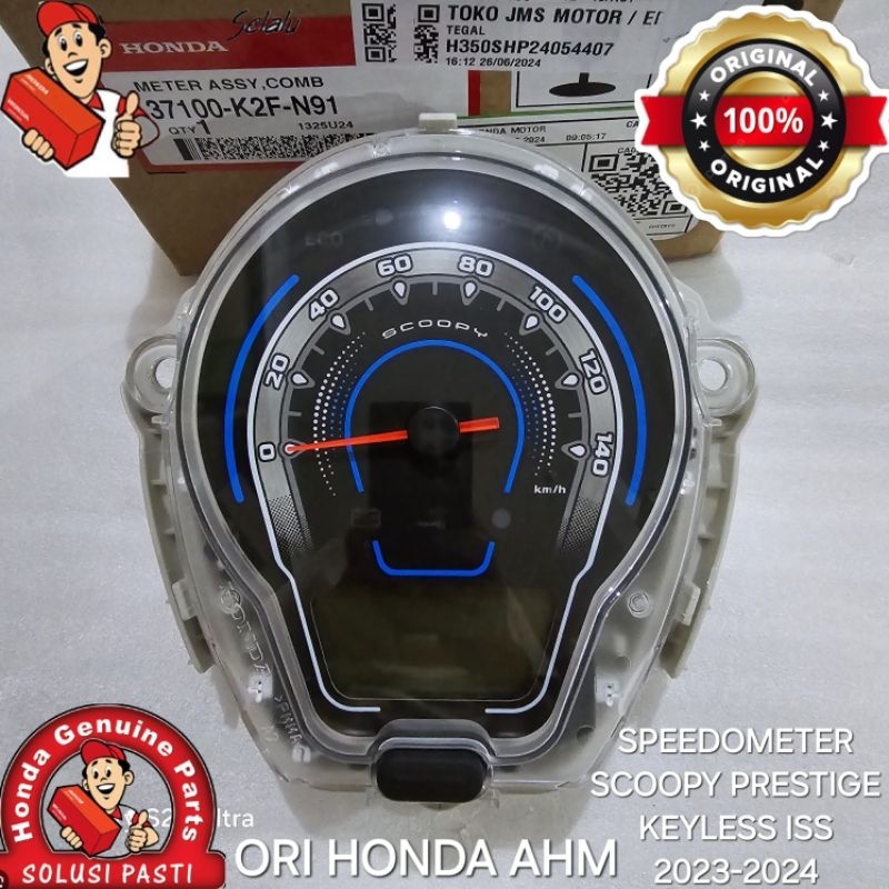 Jual 37100 K2F N91 speedometer, meter assy scoopy prestige ISS keyless ...