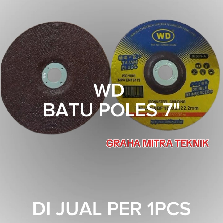 Jual WD Batu Gerinda Poles Slepan Iron Steel Metal Grinding 7 inch ...