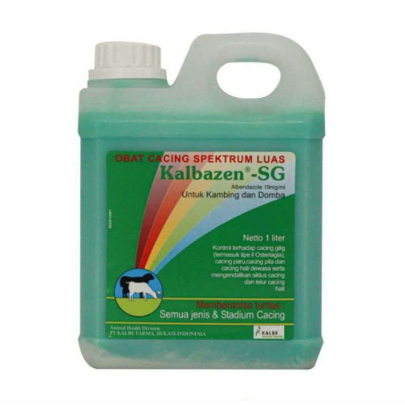 Jual KALBAZEN SG 1 LITER OBAT CACING KAMBING DOMBA SPEKTRUM LUAS ...