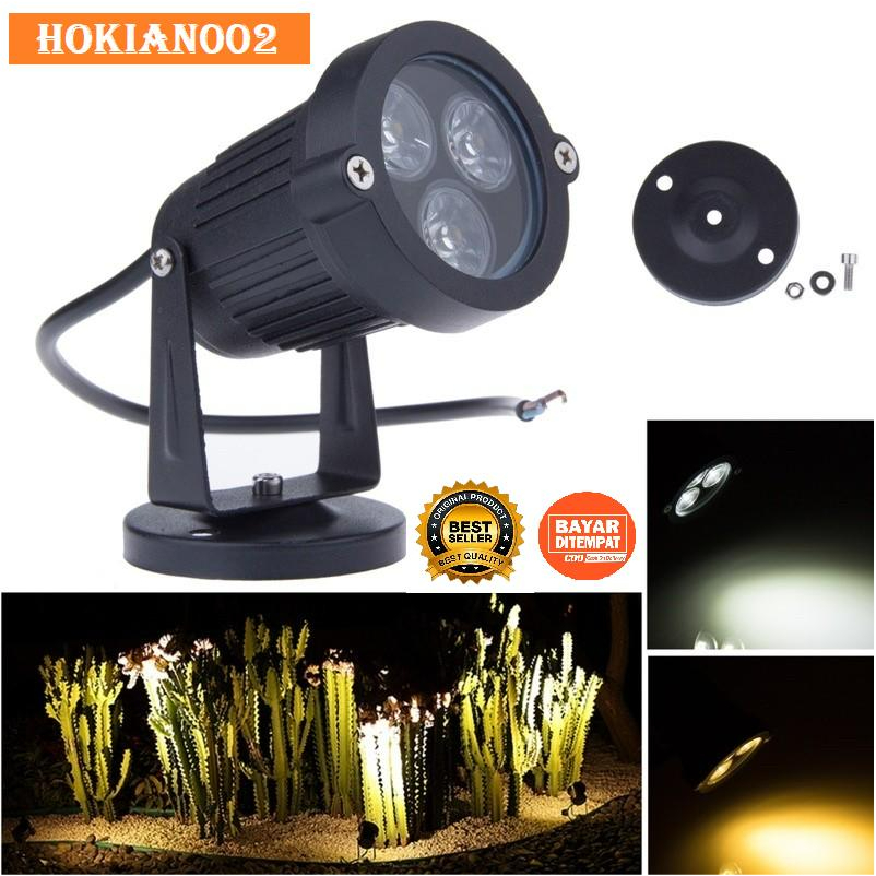 Jual Lampu LED Taman Halaman Teras Outdoor Sorot 3W Watt Tancap Spot ...