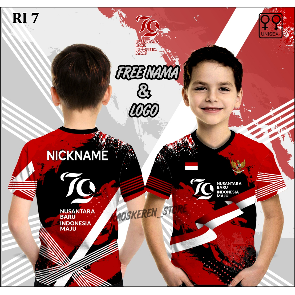 Jual jersey hut ri ke 79 anak baju kemerdekaan indonesia 2024 kaos anak ... Jual jersey hut ri ke 79 anak baju kemerdekaan indonesia 2024 kaos anak ...