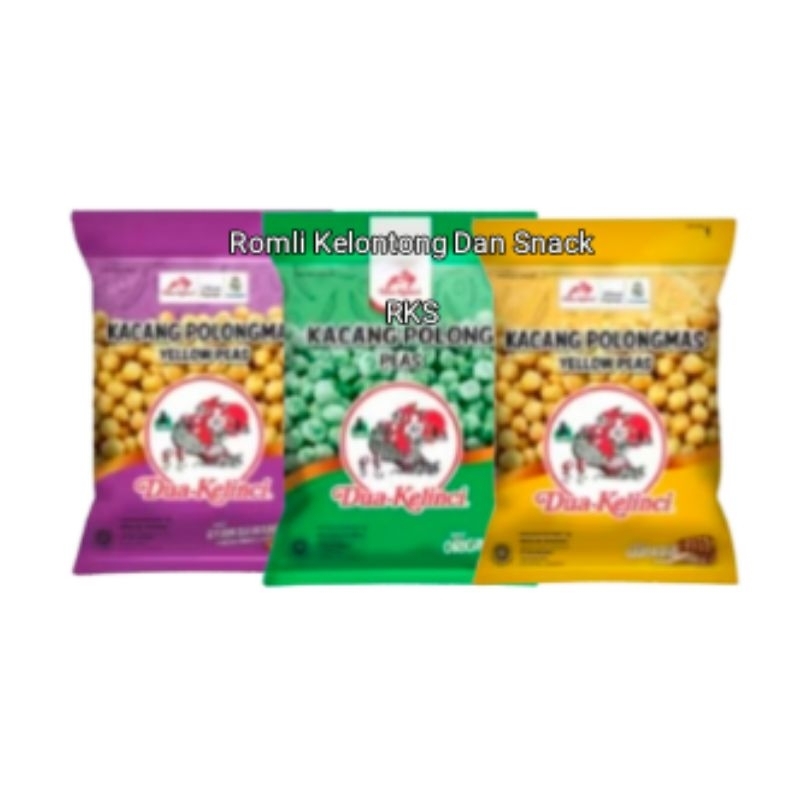 Jual Dua Kelinci Kacang Polong Mas 1 Renceng 10Pcs 14gr DK Sachet Semua ...