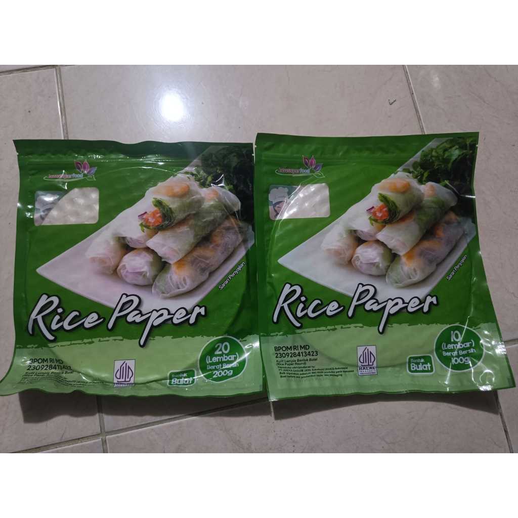 Jual 30 Lembar Rice Paper / Banh Trang High Quality Rice Paper / Kulit ...
